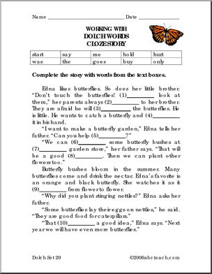 Set 20′ Dolch Reading – Abcteach