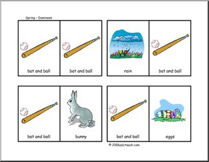 Dominoes: Spring Theme (pre-K/primary) | Abcteach