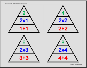 Doubles Stacks Math Puzzle