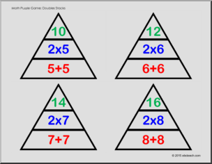 Doubles Stacks Math Puzzle