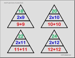 Doubles Stacks Math Puzzle