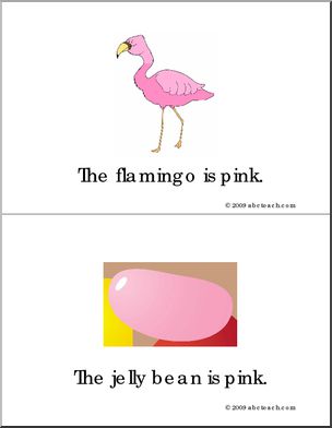 Early Reader Booklet: Colors - The Pink Book | Abcteach