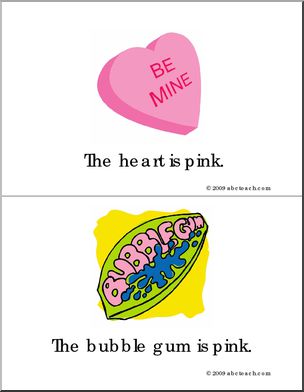 Early Reader Booklet: Colors - The Pink Book | Abcteach