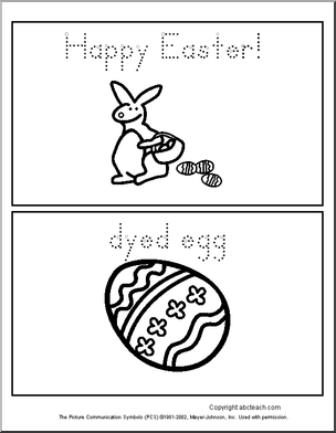Handwriting - Easter Theme - Printable Worksheet - ZB Style
