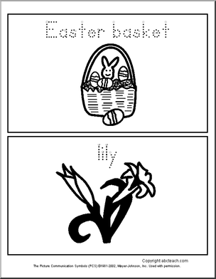 Handwriting - Easter Theme - Printable Worksheet - ZB Style