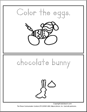 Handwriting - Easter Theme - Printable Worksheet - ZB Style