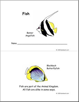Early Reader: Fish (color) | Abcteach