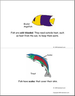 Early Reader: Fish (color) | Abcteach