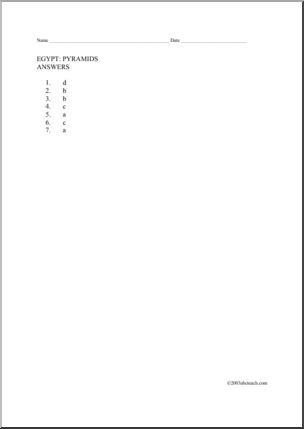 Comprehension: Pyramids (middle school) | Abcteach