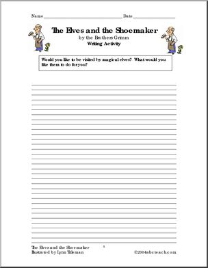 The Elves and the Shoemaker (elementary) Book – Abcteach