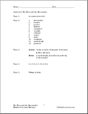 The Elves and the Shoemaker (elementary) Book – Abcteach