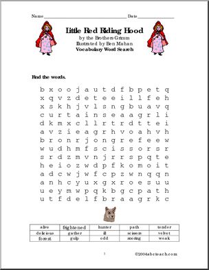 Little Red Riding Hood (elementary) Book I abcteach.com