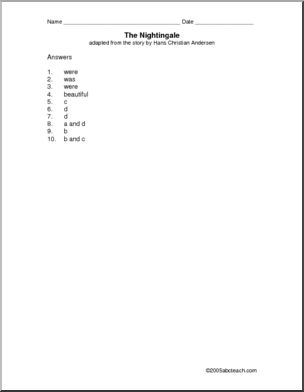 Fairy Tale: The Nightingale (primary/ elementary) | Abcteach