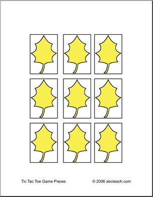 Tic Tac Toe: Fall theme (color) – Abcteach