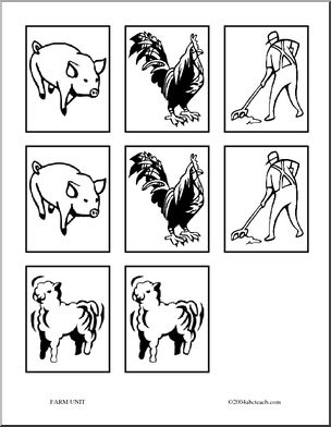 Memory Game: Farm (primary) – Abcteach