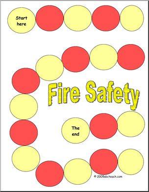 Board Game: Fire Safety (elem) | Abcteach