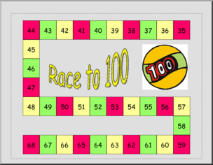 Board Game: Race to 100 (primary) – Abcteach