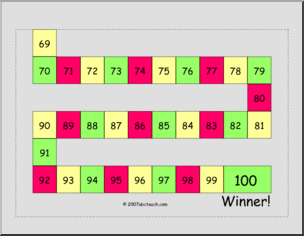 Board Game: Race to 100 (primary) – Abcteach