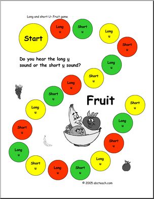 Fun Fruit (elem) Board Game – Abcteach