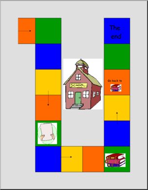 Back to School Board Game - Kindergarten - First Grade - Second Grade ...