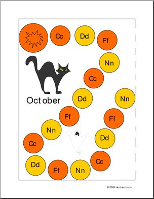 Board Game: Halloween Theme 1 (elem) – Abcteach