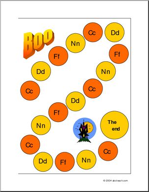 Board Game: Halloween Theme 1 (elem) – Abcteach