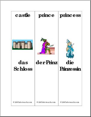 German: Bookmarks - Fairy Tales | Abcteach
