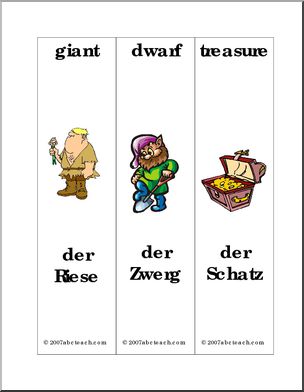 German: Bookmarks - Fairy Tales | Abcteach
