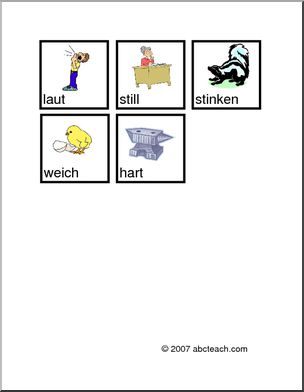 German: Card Game – Senses – Abcteach