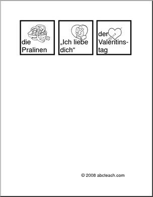 German: Card Game – Valentine’s Day – Abcteach