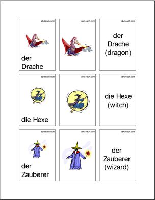 German: Flashcards - Fairy Tales | Abcteach