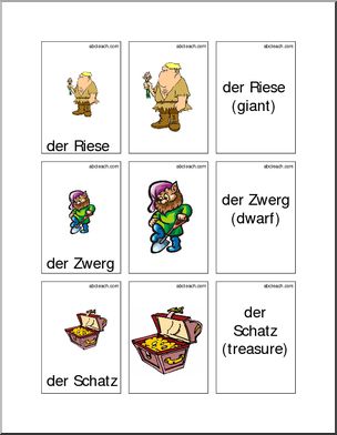 German: Flashcards - Fairy Tales | Abcteach