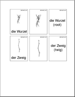 German: Flashcards – Garden – Abcteach