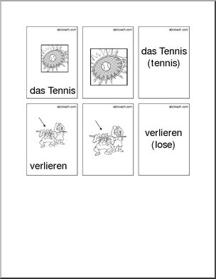 German: Flashcards – Sports – Abcteach