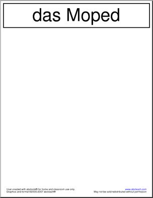 German: Word Wall - Transportation | Abcteach