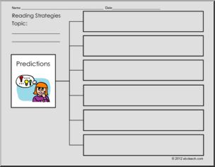 Graphic Organizers: Reading Strategies Box Form (3) – Abcteach