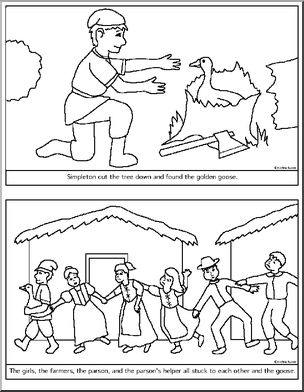 Fairy Tales - The Golden Goose (Elementary) Story Sequencing I abcteach.com