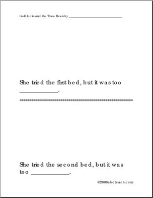Creative Writing: Goldilocks and the Three Bears (primary/elem) | Abcteach