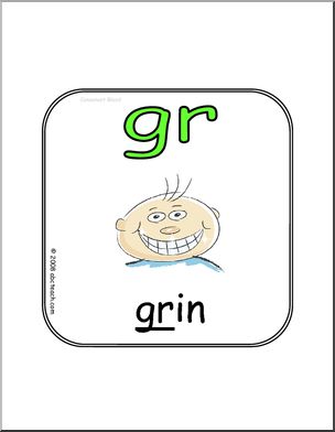 Consonant Blend GR- Sign – Abcteach