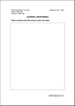 Grandfather's Journey (primary) Guided Reading I abcteach.com