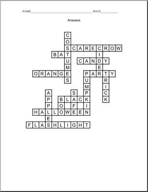 Halloween Crossword Puzzle - Halloween Theme