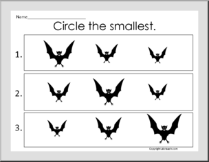 Largest/Smallest Items - Ordering - Pumpkin Math - Pre K Seasonal ...