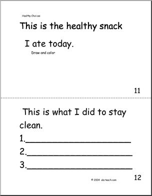 Booklet: Healthy Choices (primary) | Abcteach
