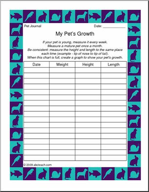 Project: Pet Journal Set (color) | Abcteach