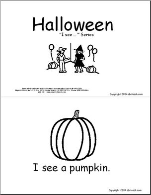 Early Readers: “I see….” (Halloween Theme) – Abcteach