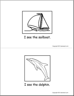 Early Reader: I see...(ocean) (b/w) | Abcteach