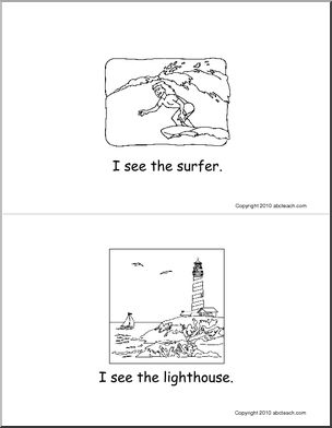 Early Reader: I see...(ocean) (b/w) | Abcteach
