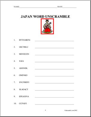 Comprehension: Japan | Abcteach