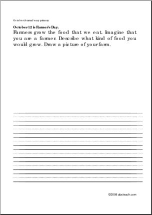 My Journal - October (primary) Writing Prompts I abcteach.com