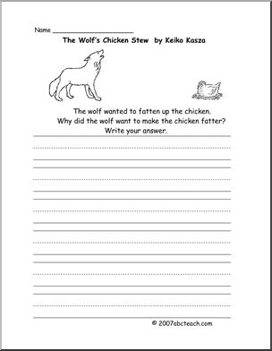 Book: The Wolf's Chicken Stew (pre-k/primary) | Abcteach